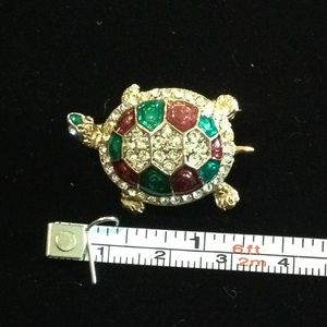 Jewelry | Rj35 Turtle Pin Green And Purple 9s | Poshmark